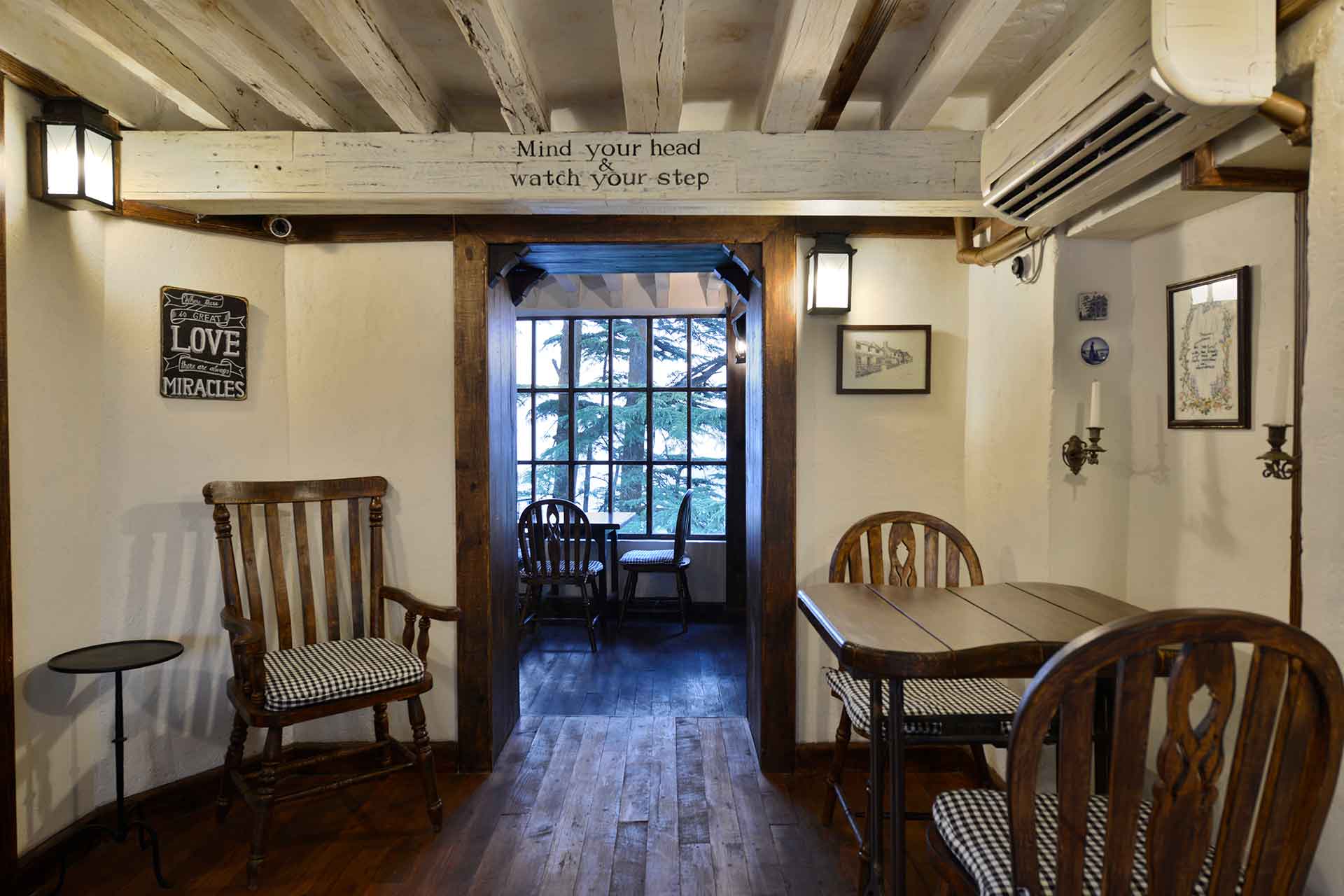 dining room in Landour Mussoorie-Dining
